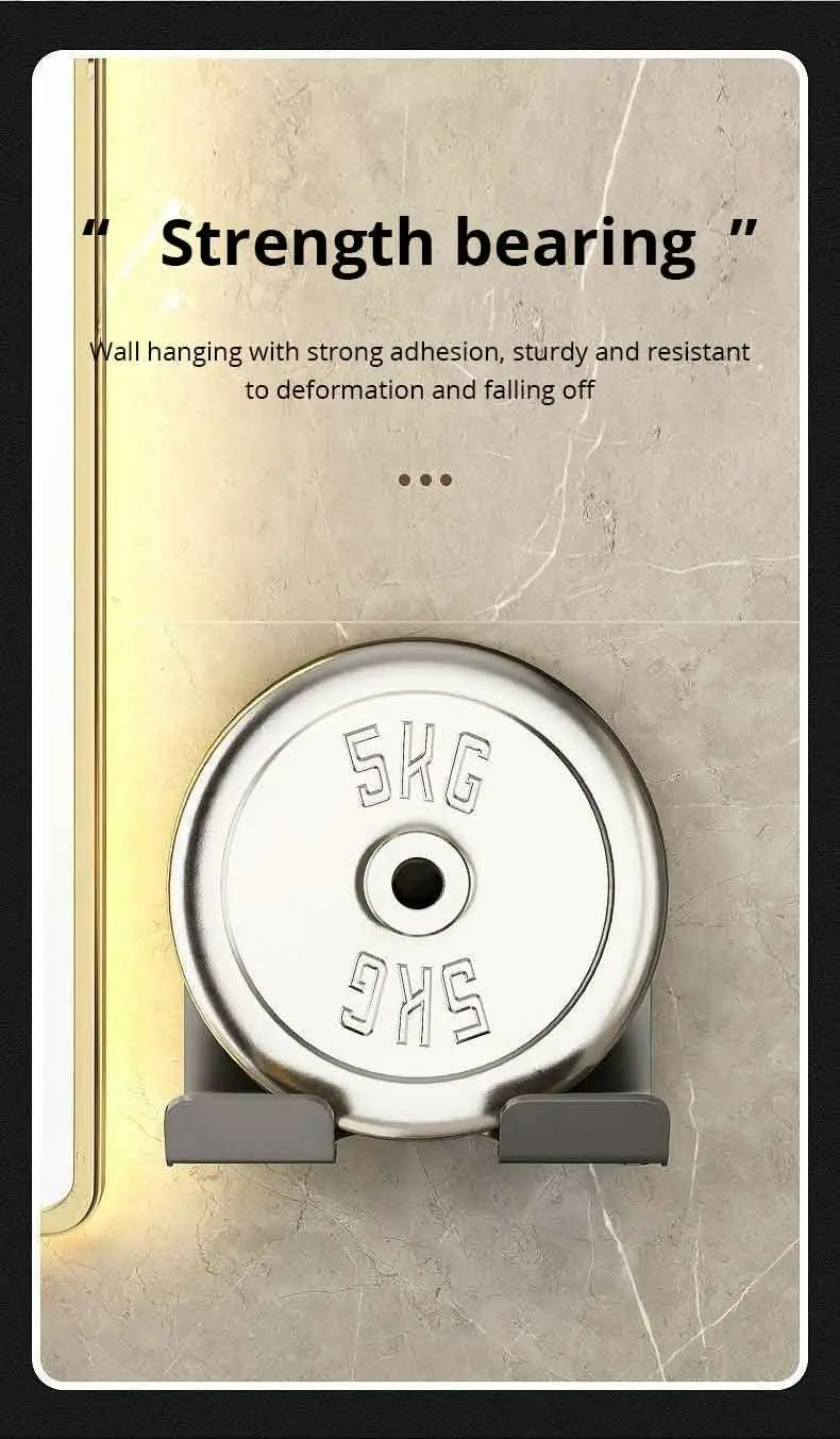 Hair Dryer Bracket - No Punching Bathroom Hanging Rack for ...