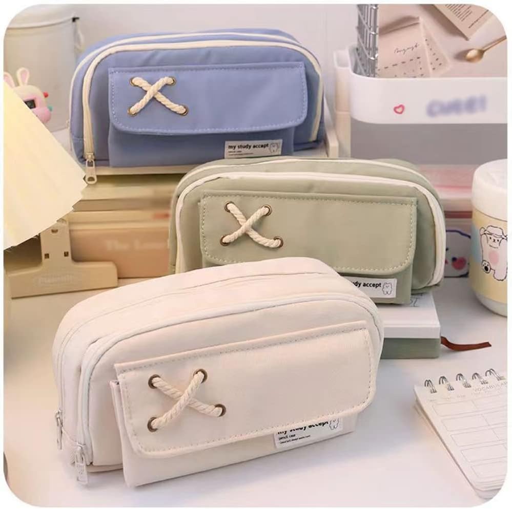 Cute Pencil Case Kawaii Pencil Case 3 Layers Large Capacity Simple ...