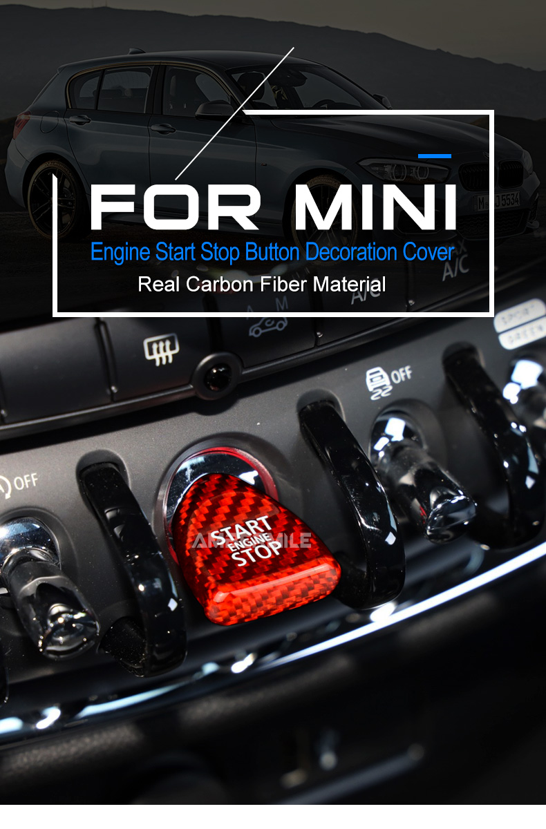 Carbon Fiber for Mini Cooper F54 F55 F56 F57 F60 Accessories Ignition ...