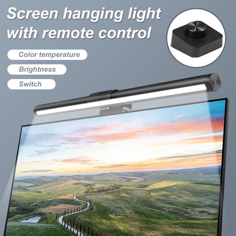 RGB Monitor Light Bar Curved Screen Bar Computer Hanging Lights Desk ...