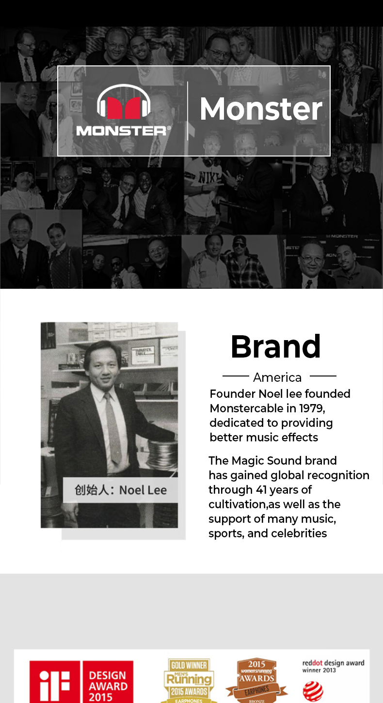 Monster Open Free AC100 Bluetooth Earphone Bone Conduction Earphone ...