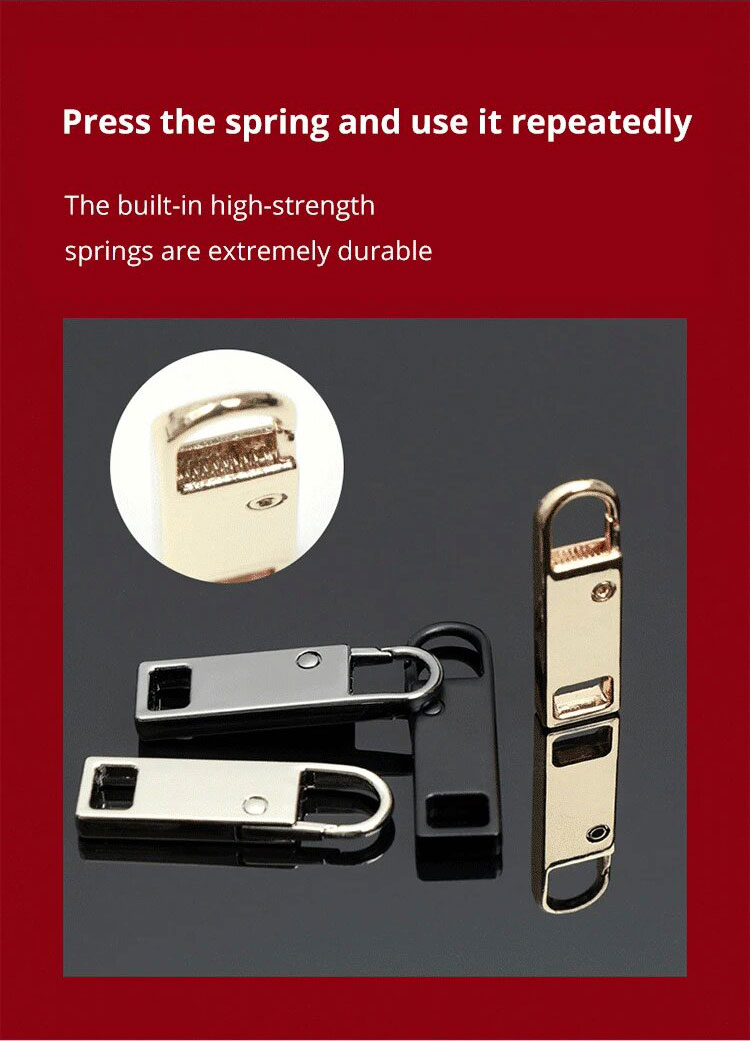 4pcs Detachable Zipper Pull, Multi Color Replacement Zipper Accs For ...