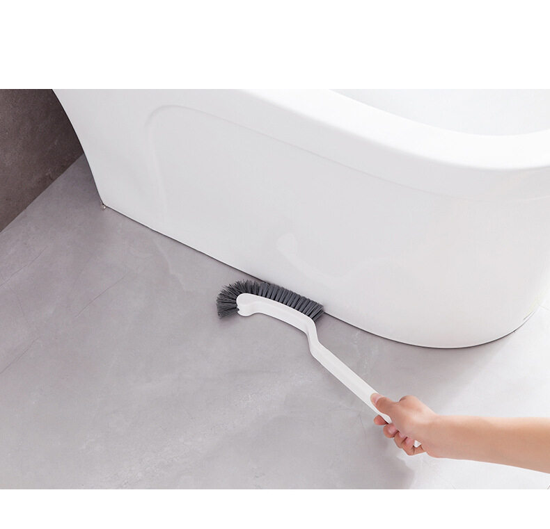 1pc Bend Long Handle Toilet Brush Bathroom Toilet Brush S-shaped Elbow ...