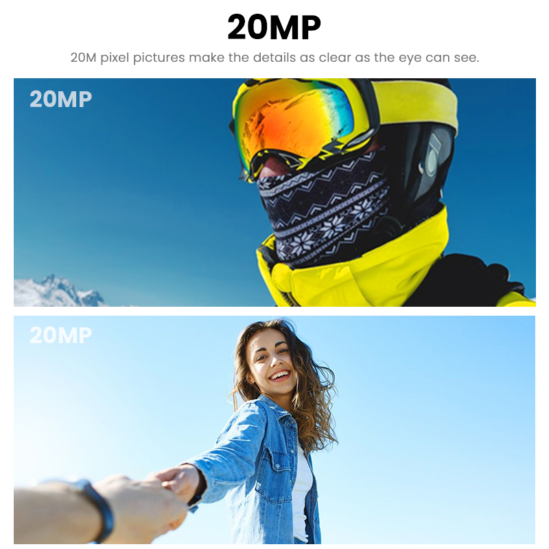 SJCAM C200/C200PRO 4K Mini WiFi Action Camera With IPS Screen 5M Body ...