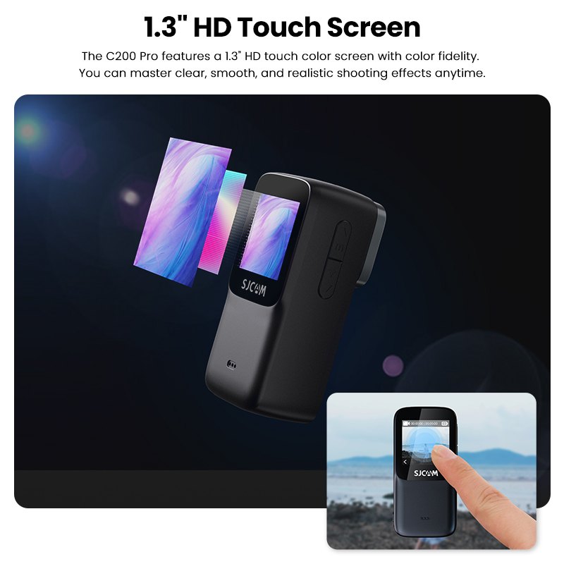 SJCAM C200/C200PRO 4K Mini WiFi Action Camera With IPS Screen 5M Body ...