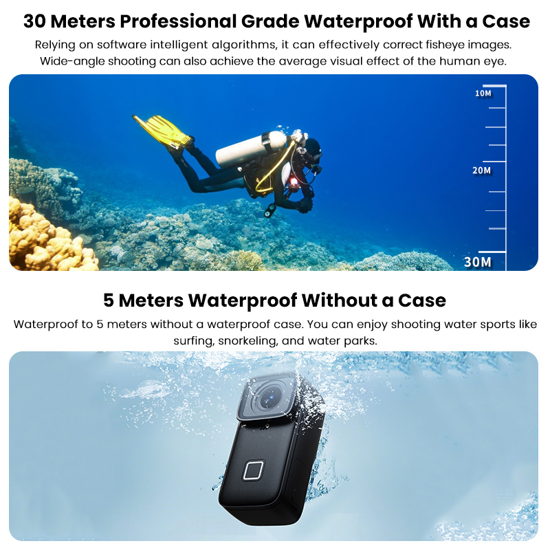 SJCAM C200/C200PRO 4K Mini WiFi Action Camera With IPS Screen 5M Body ...