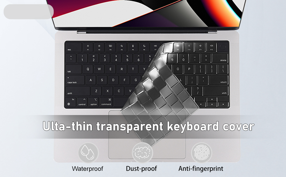 (Tinted) Ultra Thin TPU Keyboard Cover Protector Compatible with ...