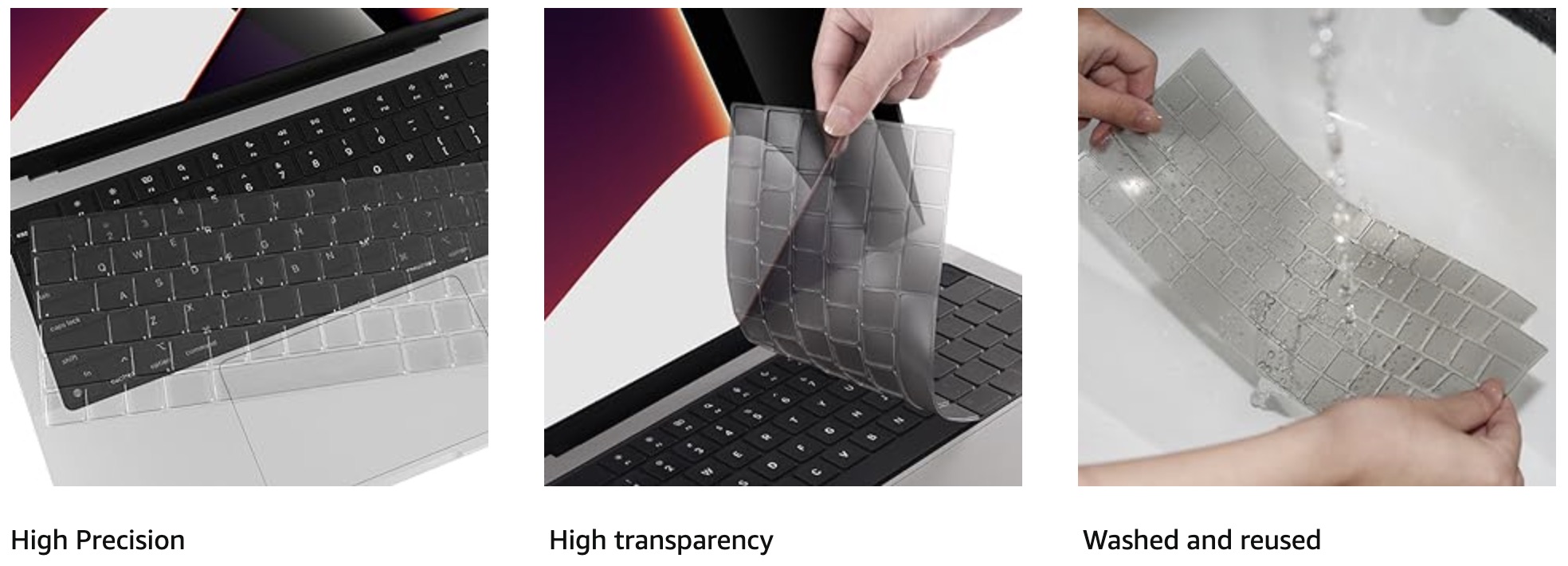 (Tinted) Ultra Thin TPU Keyboard Cover Protector Compatible with ...