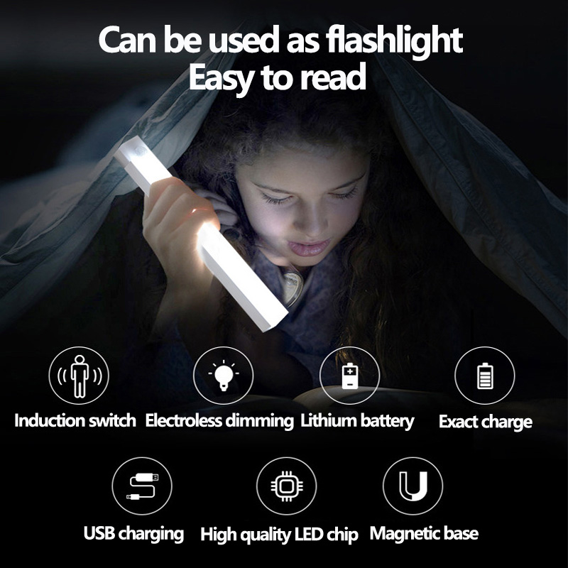 Local Delivery 】3 Colors Wireless LED Motion Sensor Light USB ...