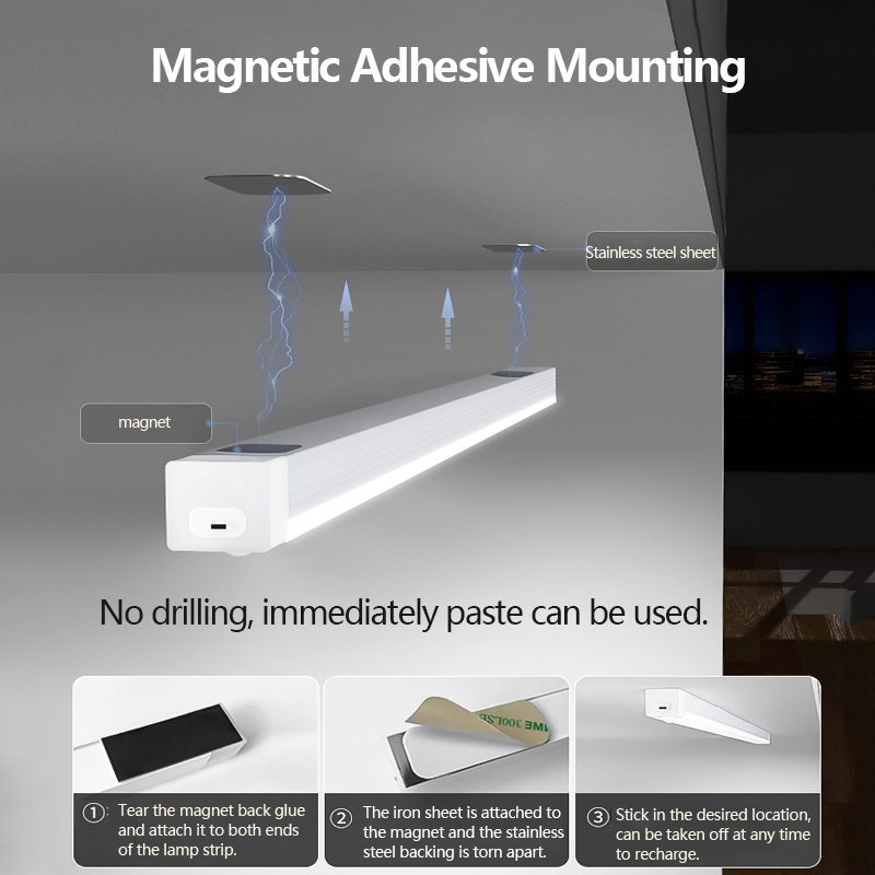 Local Delivery 】3 Colors Wireless LED Motion Sensor Light USB ...