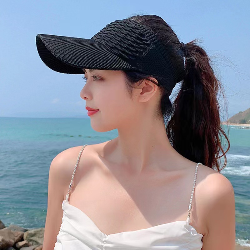 A Fish Scale Hollow Top Influencer Summer Sun Hat Korean Version ...