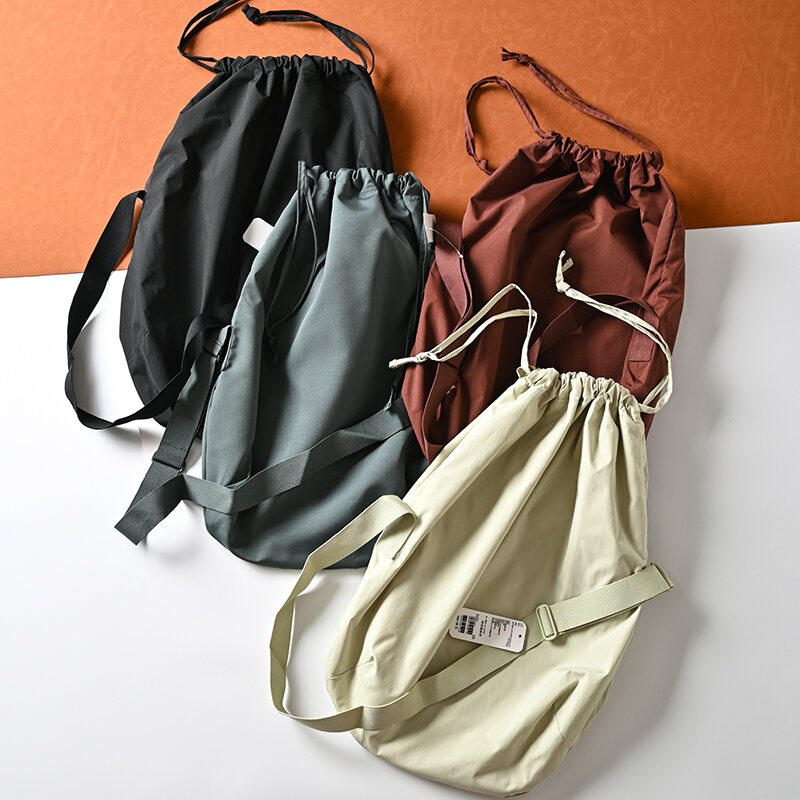 【Shipped From Selangor】Crossbody bag drawstring nylon bag Drawstring ...