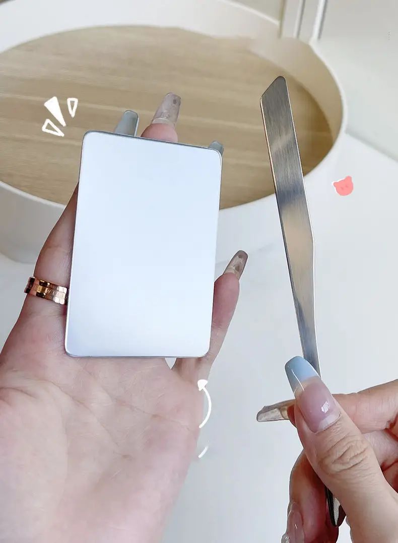 Stainless Steel Cosmetic Makeup Palette, Professional Cosmetic Mixing ...