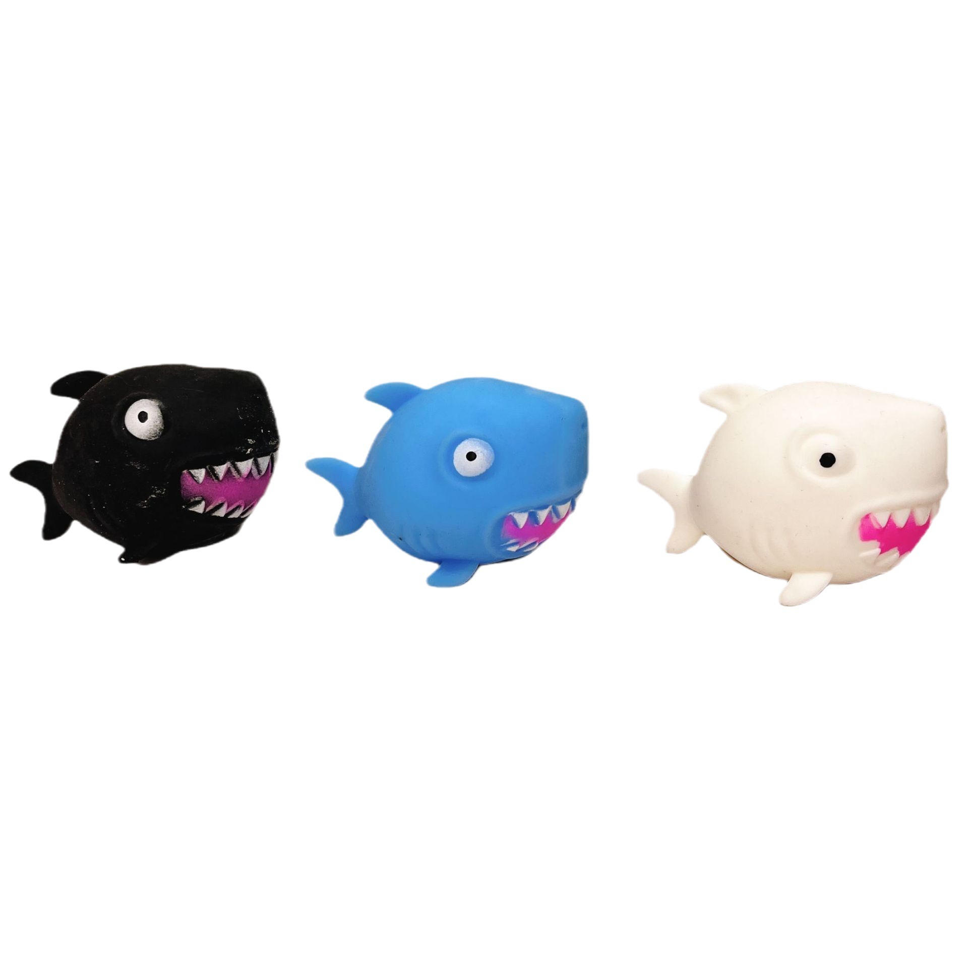 Baby shark Toys,3Pcs Squishy Shark Stress Fidget Toy Sea Animals ...