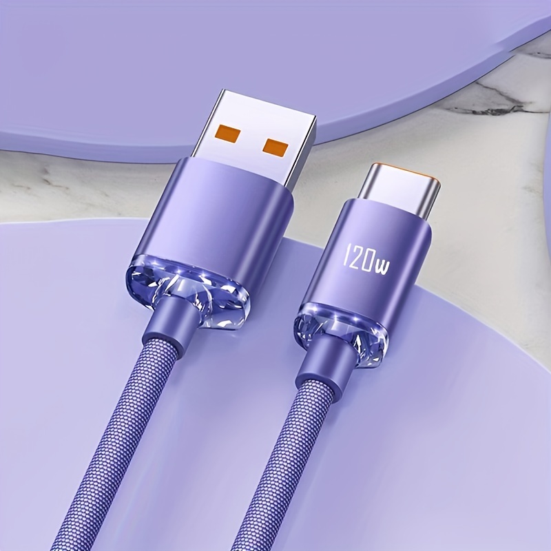 Super Fast Charging Cable: 120W 6A USB Type C Charge Cable | Shopee ...