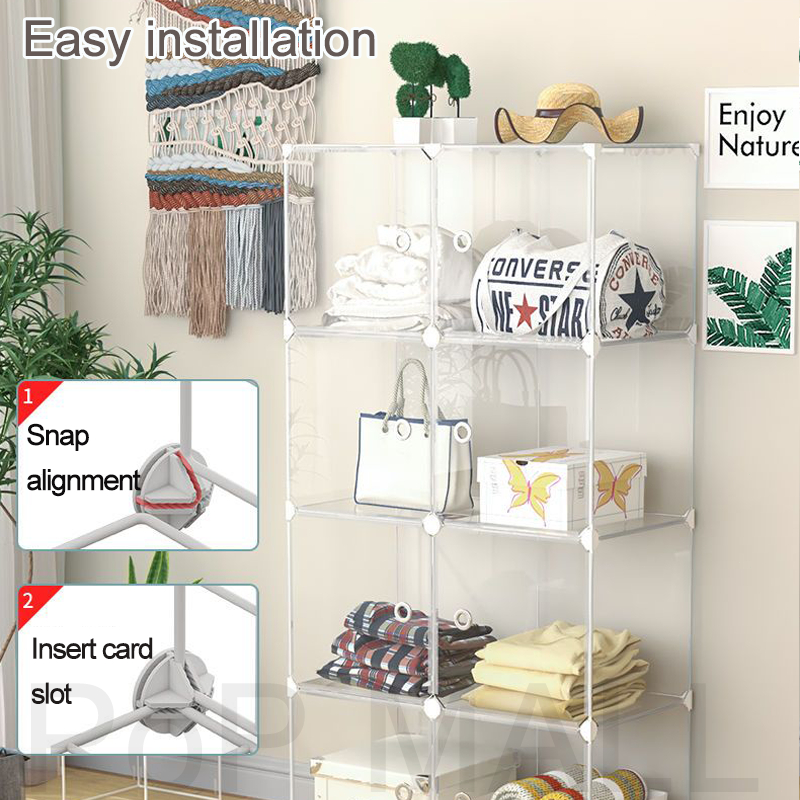 POP Transparent Storage Cabinet Stackable Doll Storage Cabinet Display ...