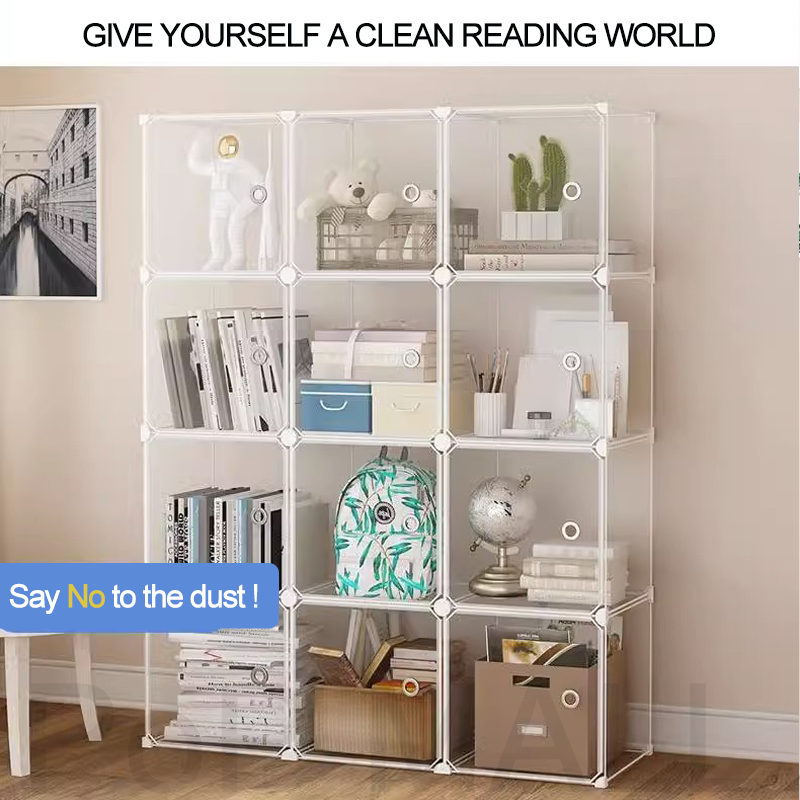 POP Transparent Storage Cabinet Stackable Doll Storage Cabinet Display ...