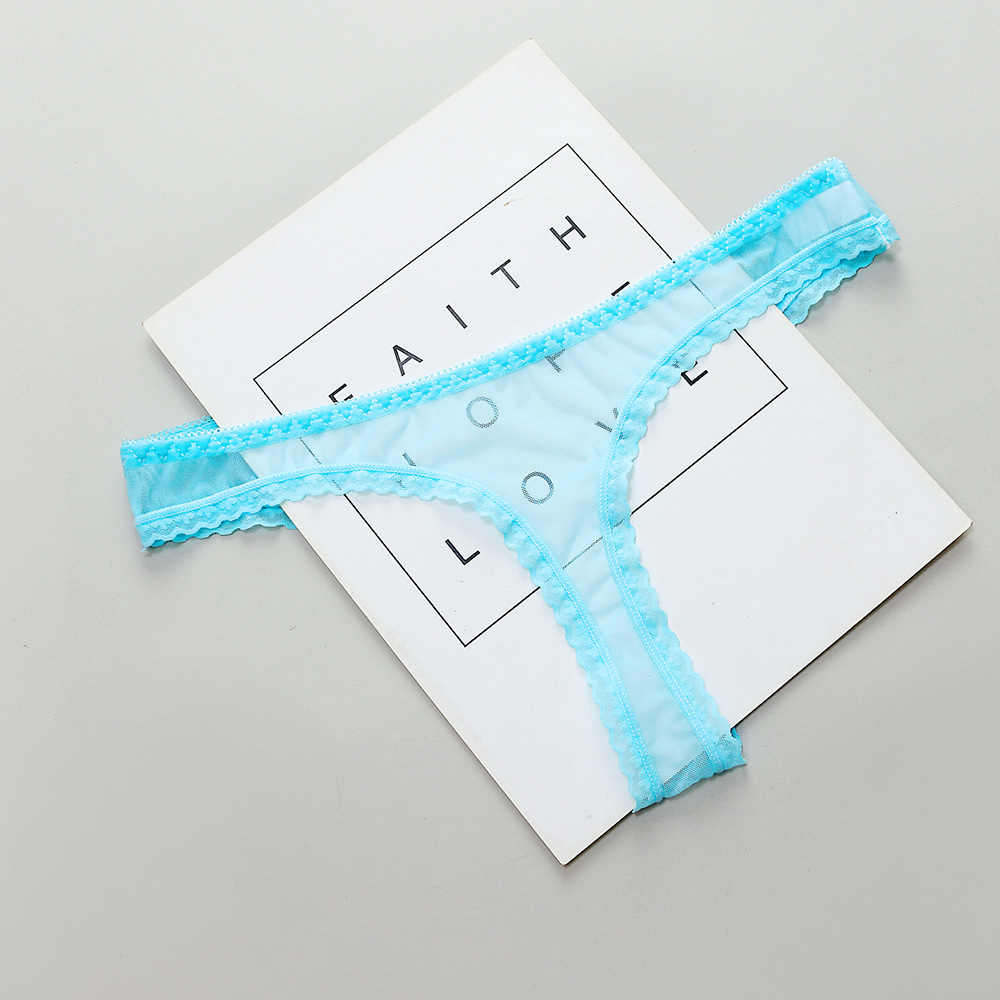 Ladies Mesh Solid Color Fully Transparent Ultra-Thin See-Through Low ...