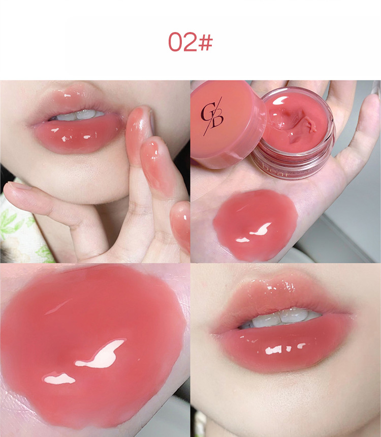 Canned Jam Lip Gloss Gege Bear Jam Lip Honey Moisturizing and Shiny Mirror Non Sticky Makeup Lip ...