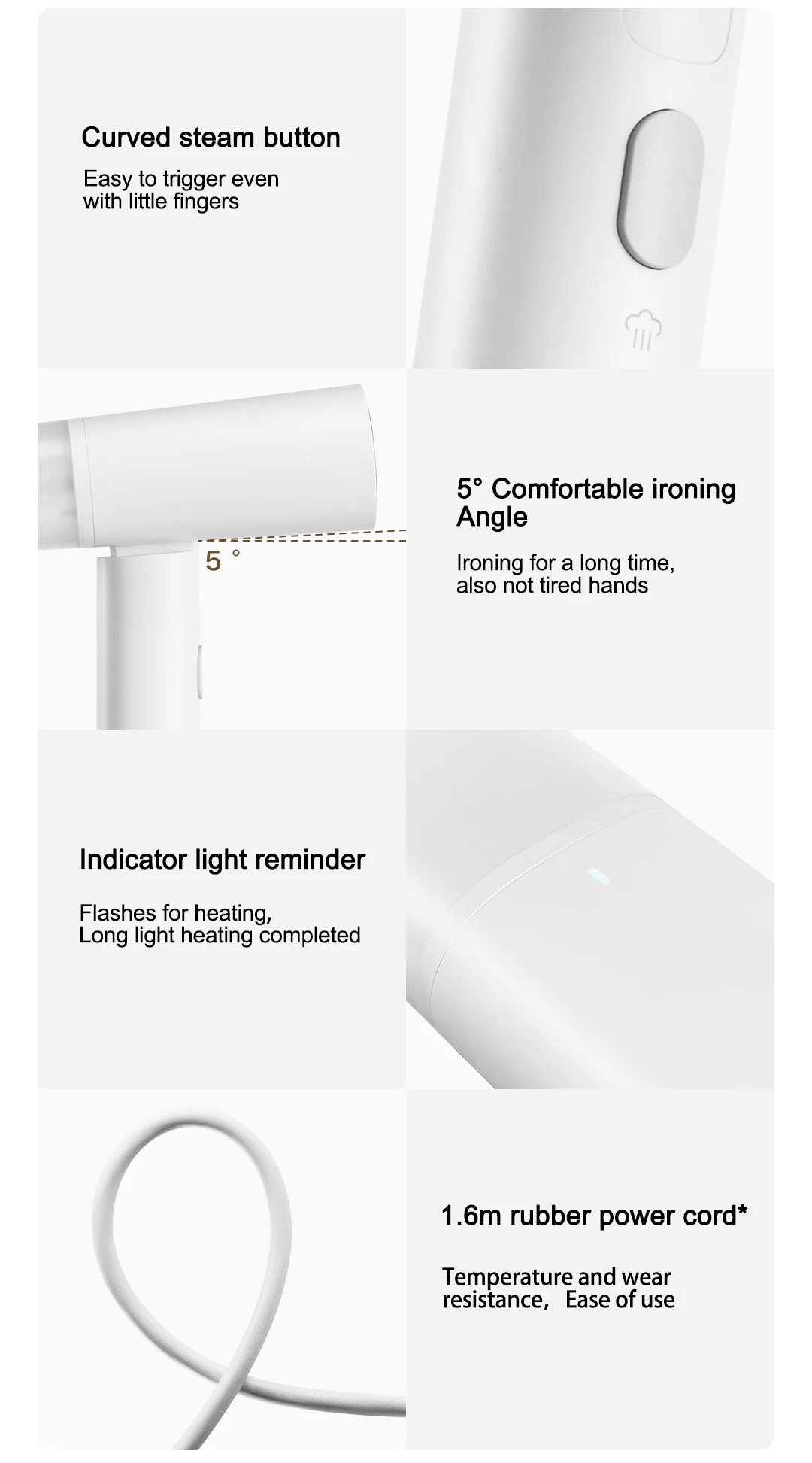 New XIAOMI MIJIA Handheld Garment Steamer 2 iron Home Electric Steam ...