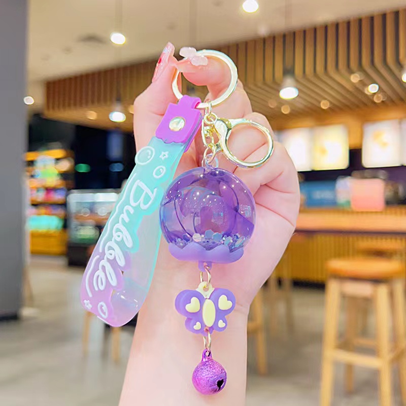 Cartoon Small Jewelry Doll Cute Glitter Gift Acrylic Oil Pendant Liquid ...