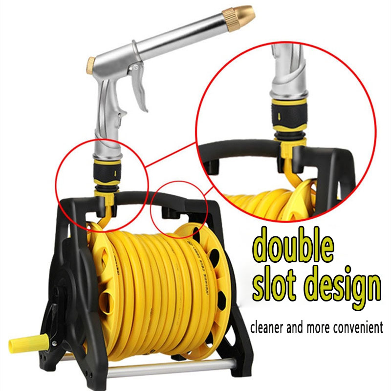 10m-35m Hose Reel Free Standing Stackable Garden hose reel set Water ...