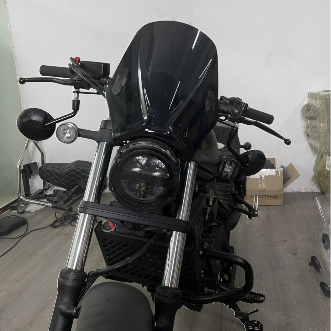 Motorcycle Windscreen Windshield Universal For Royal Enfield Bullet ...