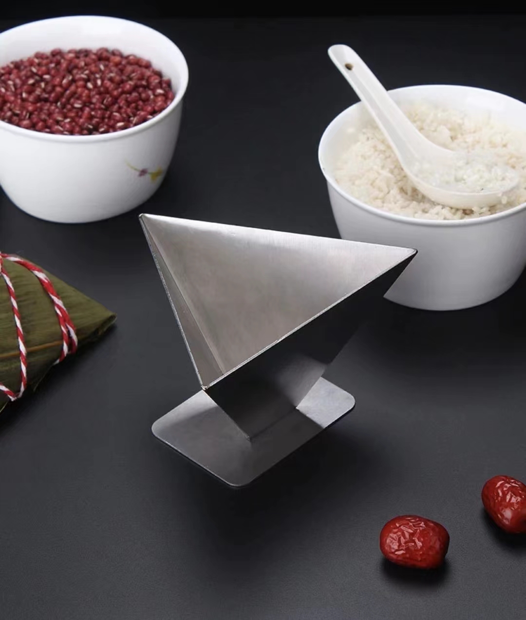 Chinese Food DIY Baking Triangular 304 Stainless Steel Pudding Making ...
