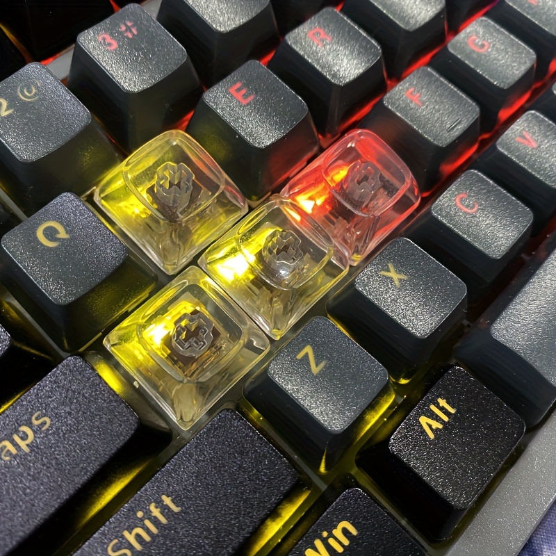 Fully Transparent Mechanical Keyboard Keycaps, Crystal Pc Backlit ...