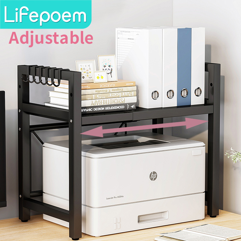 Printer Rack Desktop Rack Multi-Layer Printer Shelf Meja Printer Office ...