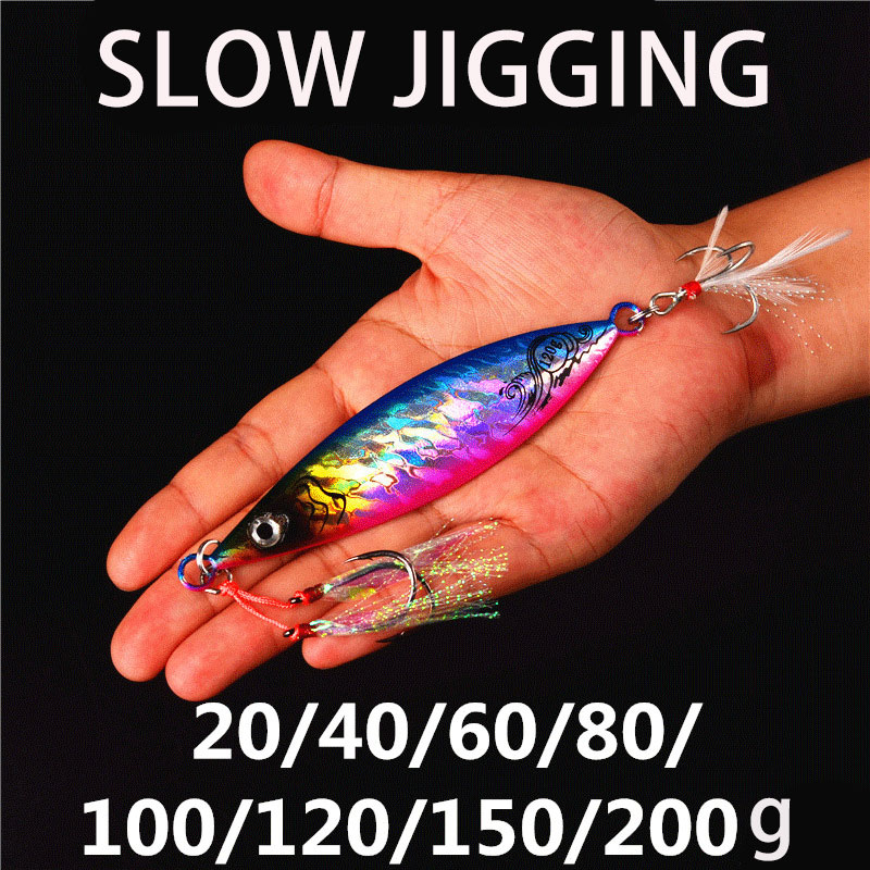【TRAINFIS】20G-200G 3D Realistic Jig Metal Fishing Lure Jigging Gewang Casting Lure Fast Jig Slow ...