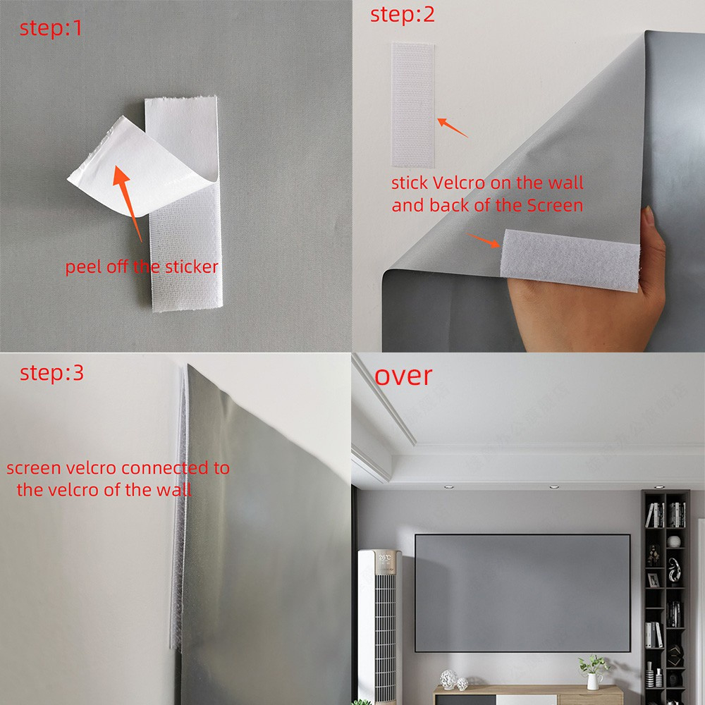 EXPOSE 3D Simple Folding Metal Anti-Light Portable Screen Projector (84 ...