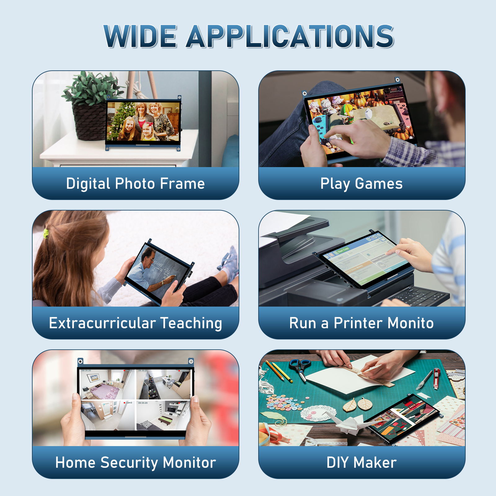 EYOYO 7 Inch IPS Touch Screen Monitor Panel hdmi raspberry display LCD ...