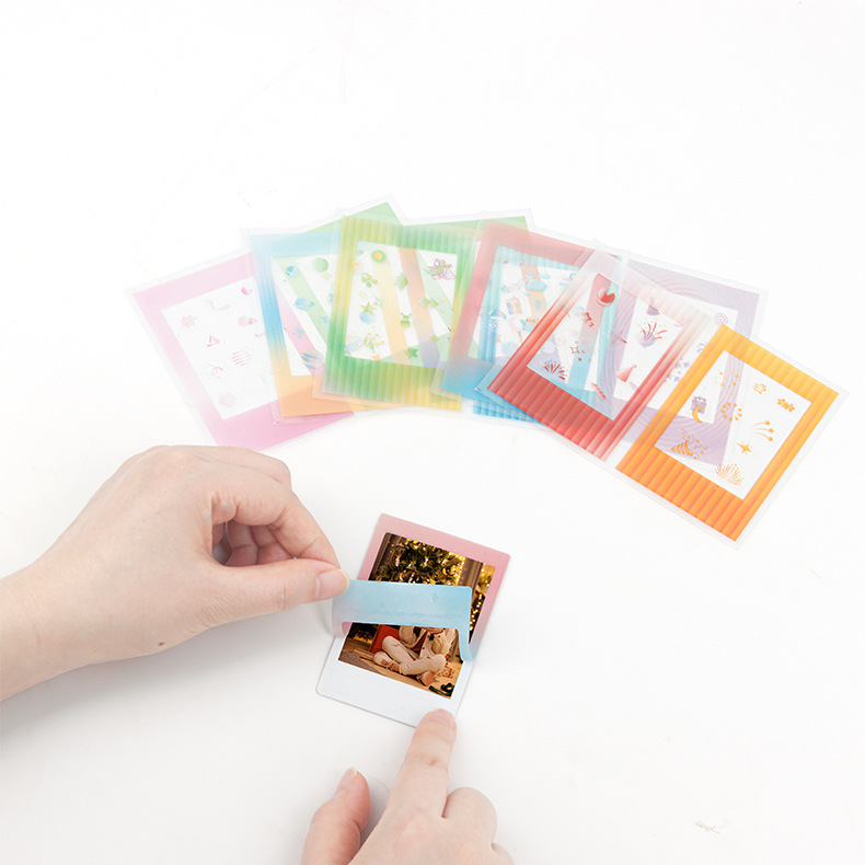 3 Inch DIY Color Frame Stickers Photo Decoration For Fujifilm Instax ...