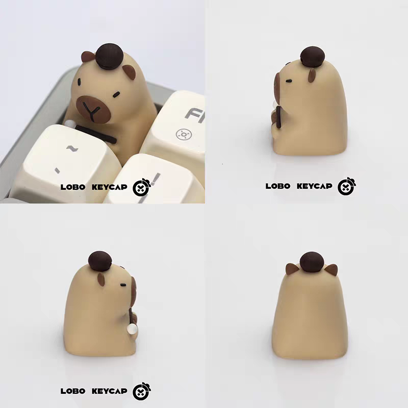 Capybara keycaps keycaps Mechanical Keyboard Dedicated Button Cute ESC ...