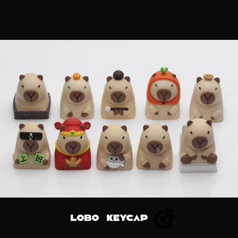 Capybara keycaps keycaps Mechanical Keyboard Dedicated Button Cute ESC ...