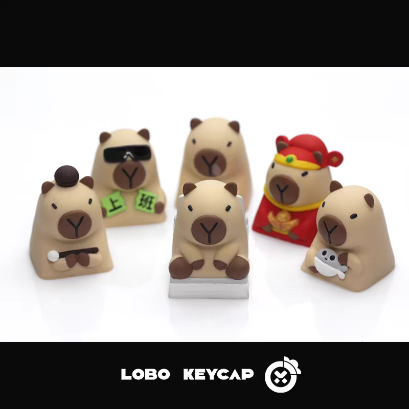 Capybara keycaps keycaps Mechanical Keyboard Dedicated Button Cute ESC ...