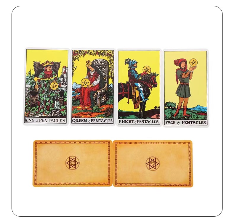 English Waite Tarot Cards 78 Cards Comfortable Touch Paper Thick Clear ...