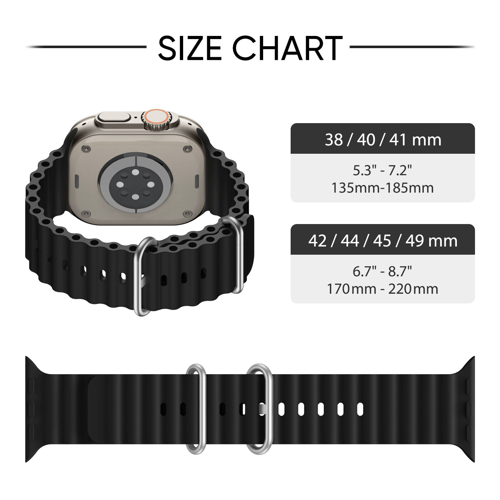 For Apple Watch Band Ocean Strap 8 7 6 5 4 3 SE Ultra Sport 38/40/41/42 ...