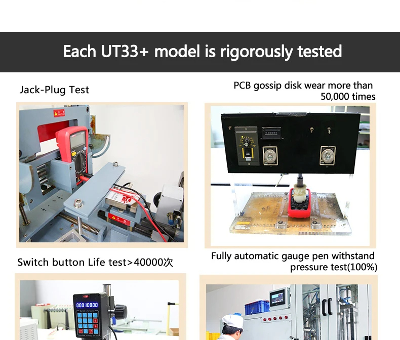 【1 Year Warranty 】UNI-T UT33D+ UT33A+ UT33B+ UT33C+ Multimeter ...
