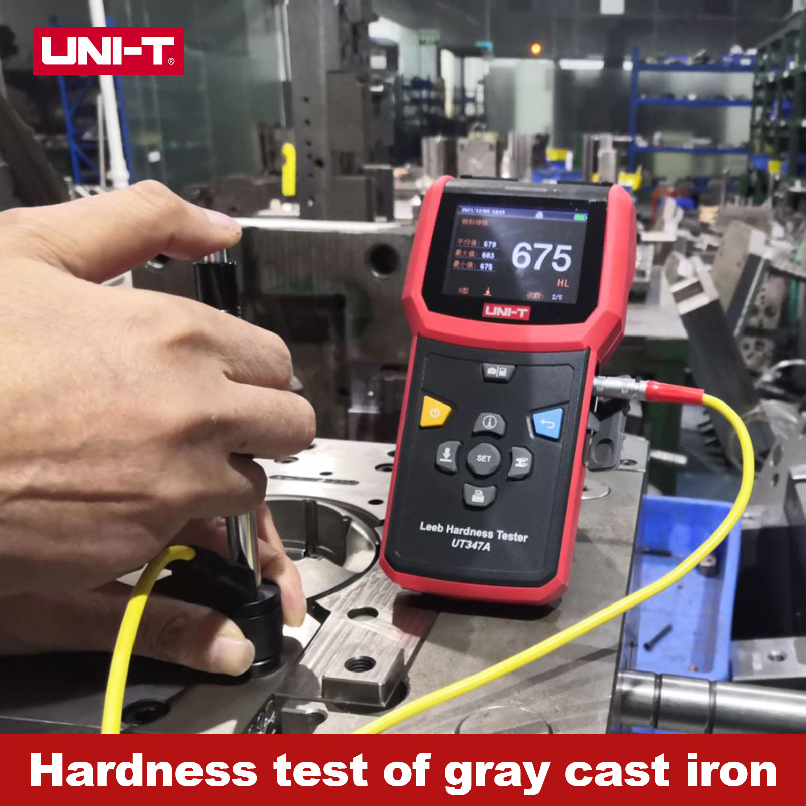 UNI-T Digital Leeb Hardness Tester Rockwell Vickers Steel Metal ...