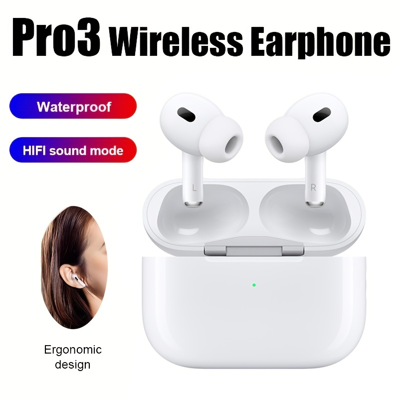Bluetooth Wireless Earphone Pro 3 Touch Control TWS Pro 4 Headset 9D HiFi Stereo With Microphone ...