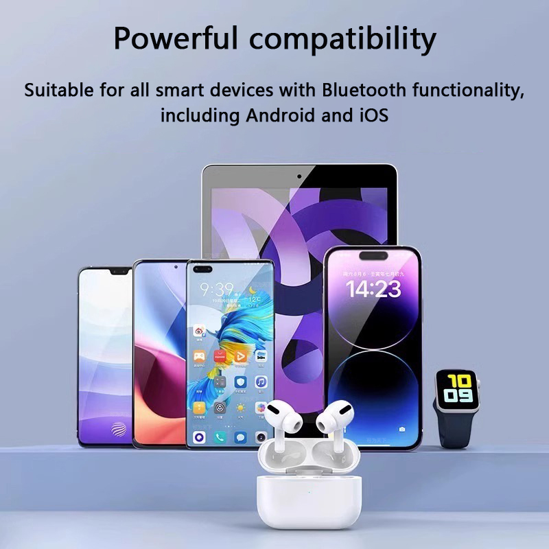 Bluetooth Wireless Earphone Pro 3 Touch Control TWS Pro 4 Headset 9D HiFi Stereo With Microphone ...