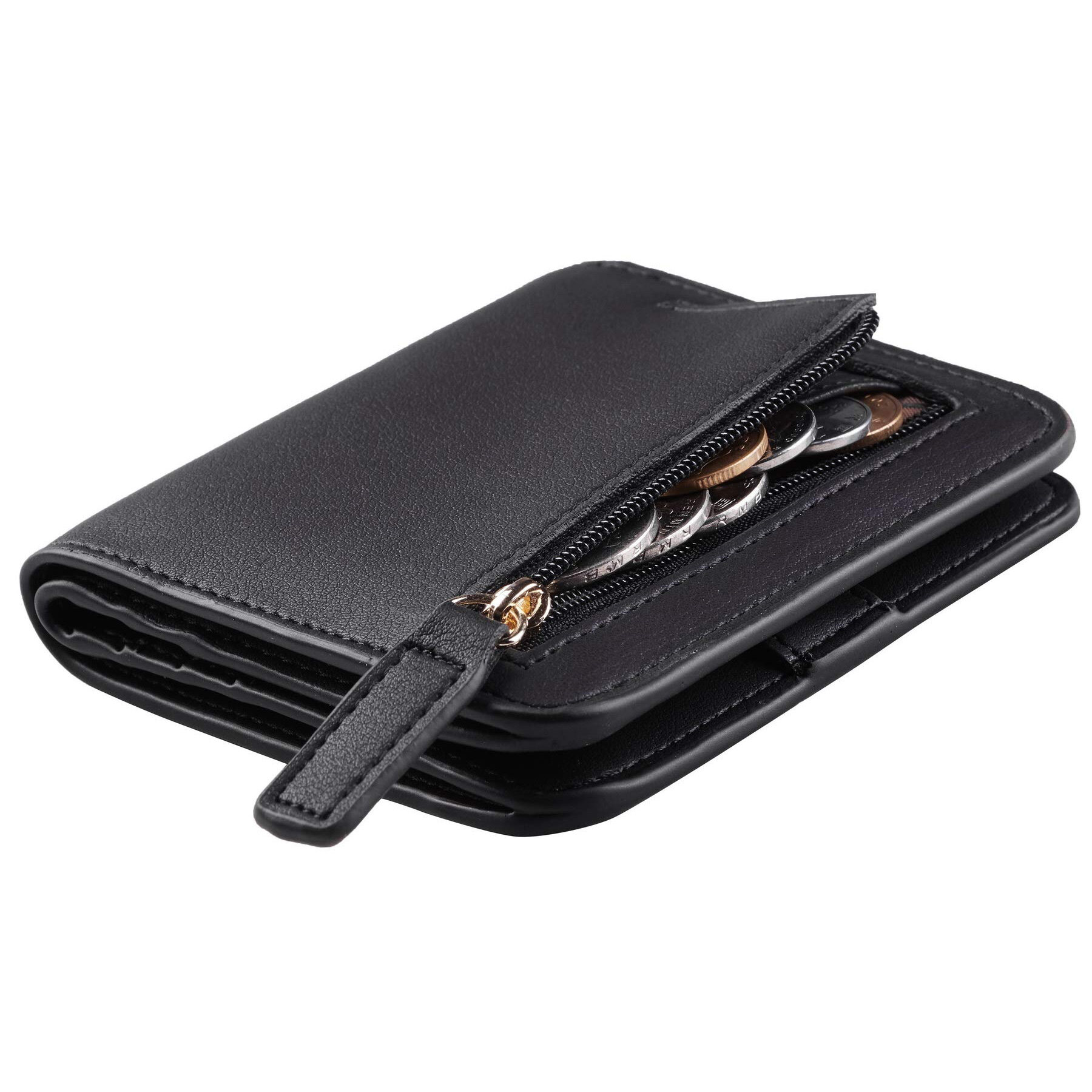 Wallet for Women RFID Blocking Small Compact Bifold PU Leather Pocket ...