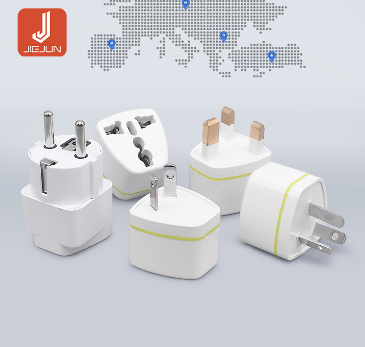 Universal AU UK US EU Plug Adapter US to EU Converter Black/White Australian Euro Travel Adapter ...