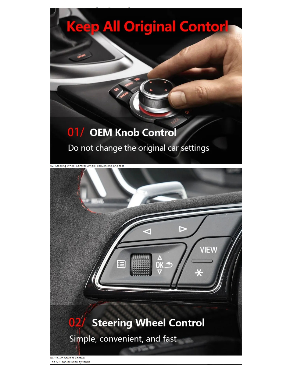 XUDA 2024 New USB&Type C Wireless CarPlay 2 in 1 Dongle Wired Android ...