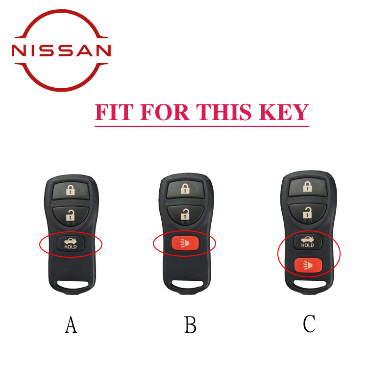 Nissan Car Remote Key Case For Nissan Sentra X-trail Armada Tiida key ...