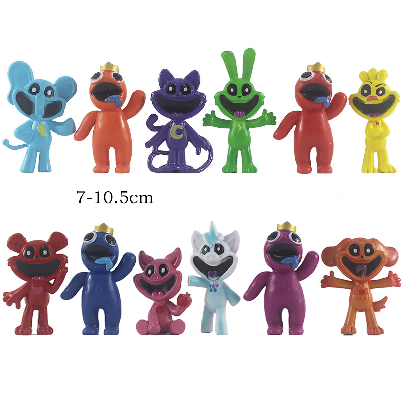 Cartoon Smiling Critters Figure Set Cat Nap Dog Day Catnap Dogday Model ...