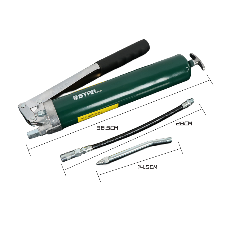 Steel-body hand grease gun hand-operated pistol type grip grease gun ...