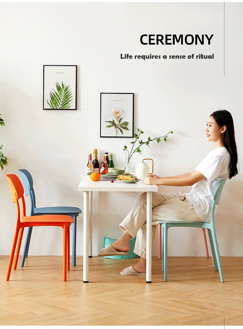Nordic Candy Chair Plastic Chair Cafe Chair Dining chair study chair ...